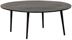 Hoorns Černý kovový konferenční stolek Kasey 100 cm