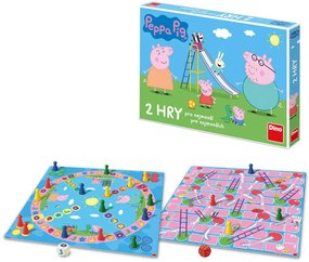 DINO Hra 2v1 Peppa Pig Člověče, nezlob se! + Žebříky a skluzavky *SPOLEČENSKÉ HRY* dn623903