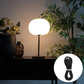 Moderní stolní lampa bílá dobíjecí - Maloi