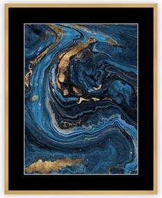 Obraz Abstract Blue&amp;Gold I 40 x 50cm