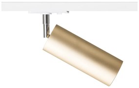 Rendl R13848 stropní LED reflektor MAVRO pro jednookruhovou lištu, zlatý, 230V, 12W, 38°, 3000K, 16cm