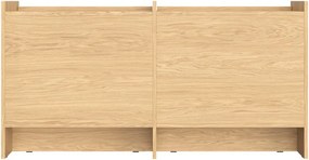 Komoda v dekoru dubu v přírodní barvě 146x76x51 cm Hido – noo.ma