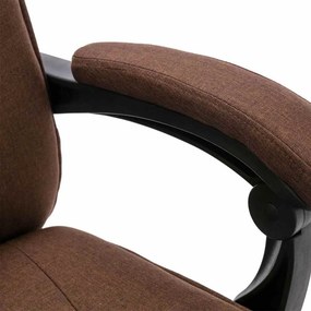 Masážní kancelářská židle hnědá textil 20374