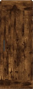 vidaXL Skříň highboard 34,5 x 34 x 180 cm kompozitní dřevo [3200454] Barva: kouřový dub