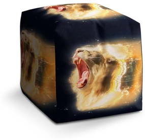 Sablio Taburet Cube Lev art: 40x40x40 cm