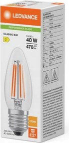 LED žárovka E27 LEDVANCE Filament CL B FIL 3,4W (40W) teplá bílá (2700K)