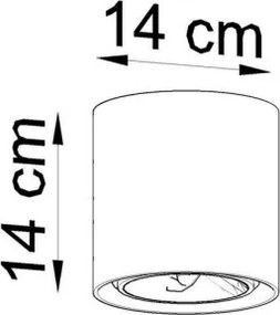 Stropní bodové svítidlo SOLLUX Cullo GU10 1x40W bez zdroje SL.0645 beton