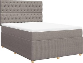 Box spring postel s matrací taupe 160x200 cm textil 3292118