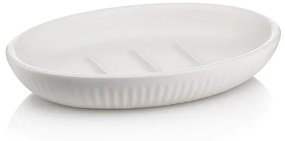 KELA Miska na mýdlo Adele keramika bílá KL-23730