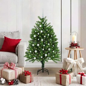 Vánoční stromeček s 150 LED diodami s stojanem Zelená 120 cm PE 3396312