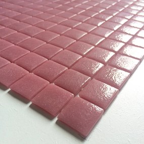 Hisbalit Skleněná mozaika růžová Mozaika 166A PROTISKLUZ 2,5x2,5  2,5x2,5 (33,33x33,33) cm - 25166ABH