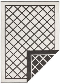 Hanse Home, Kusový koberec Twin Supreme 103425 Sydney black creme – na ven i na doma, 160x230, černá, chodba / předsíň
