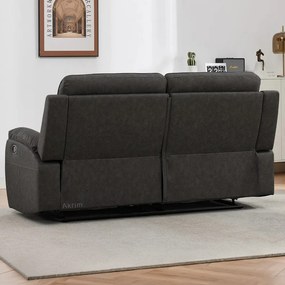 Sedací sestava MALAGA 2,5+1+1 s FUNKCÍ RELAX | tmavě šedá