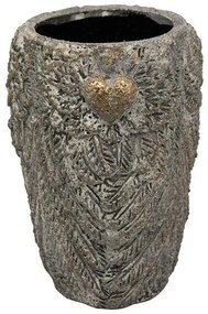 Bronzovo - hnědý antik obal na květináč/ váza Topf - 18*18*26 cm
