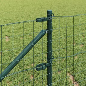 Evropský plot se hroty 25 x 0,4 m Ocel potažená PVC Zelená 3350619