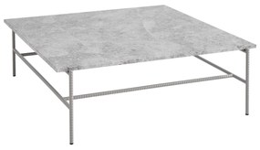 HAY Stolek Rebar Coffee Table, 100x104, Grey Marble