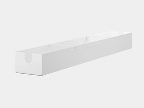 Organizér kabelů pod stůl Bílá / Velký (100 cm)