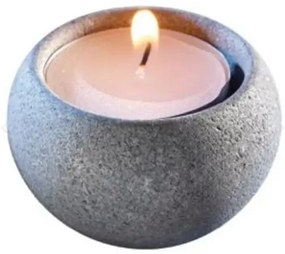 Hukka kamenný svícen na čajovou svíčku