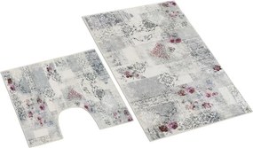 Bellatex 3D tisk  sada Šedá 60x100 cm, 60x50 cm (SADA)