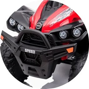 CHIPOLINO Elektrické vozítko Čtyřkolka ATV Speed červená / 2x 35 W / L
