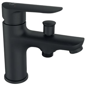 Laveo Appia, vanová/sprchová baterie na vanu h-150, černá, LAV-BLP_71JD