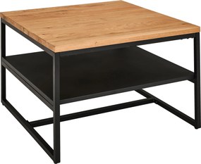 XXXLutz KONFERENČNÍ STOLEK, přírodní barvy, černá, dřevo, kov, 70/70/45,5 cm MID.YOU - Konferenční stolky - 002572001901