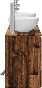 Sada koupelnových skříněk 3 ks Staré dřevo 49,5 x 41 x 64,5 cm 3405635