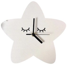 Dream Creations Dětské nástěnné hodiny roztomilá hvězda bílá