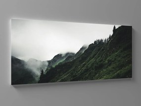 Liox XXL Obraz hřeben hor v mlze Rozměr: 250 x 125 cm