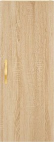 vidaXL Skříň highboard 34,5 x 34 x 180 cm kompozitní dřevo [3198964] Barva: Černá