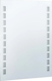 vidaXL Koupelnové nástěnné zrcadlo s LED osvětlením 60 x 80 cm [144697]