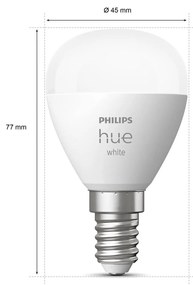 Philips Hue White LED kapka 2 x E14 5,7W