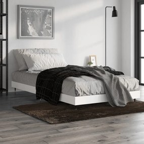 vidaXL Rám postele bílý 90 x 200 cm kompozitní dřevo