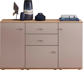XXXLutz ŠIROKÁ KOMODA, šedá, barva starého dubu, 150/90/40 cm Venda - Široké komody - 001522000409