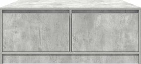 Konferenční stolek se zásuvkami Betonová šedá 100x100x40 cm 3328402