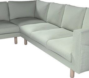 Potah na pohovku IKEA Norsborg rohová 5-místná barva modrá látka pletený vzor