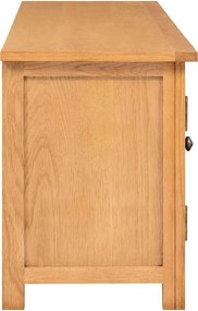 TV stolek 110 x 35 x 44 cm masivní dubové dřevo 327434