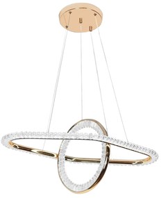 Toolight Toolight, LED závěsné svítidlo 64x36 cm, 60W, G034-CP, zlatá lesklá, OSW-06301