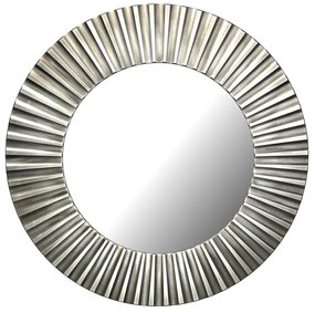 Amadeus Kulaté zrcadlo LEA 90cm Stříbrná barva černá patina