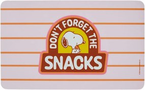 PEANUTS Snídaňové prkénko "Snacks" - sv. růžová