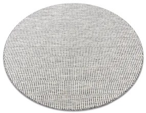 Kulatý koberec SISAL LOFT 21198 slonová kost / stříbrný / béžový Rozměr: průměr 160 cm