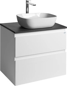 Aqualine Aqualine, ALTAIR skříňka s deskou 68 cm, bílá/antracit břidlice, AI270-03