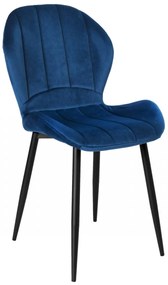 Čalouněná židle SHELBY námořnická modř