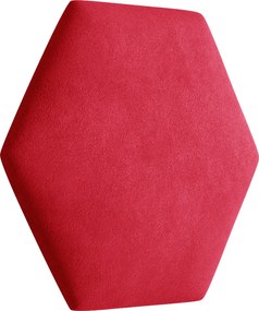 Eka Čalouněný panel Hexagon Trinity 40,5 cm x 35,3 cm - Červená 2309
