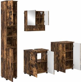 Sada koupelnového nábytku 4 ks Kouřový dub 61 x 35 x 64 cm 3393008