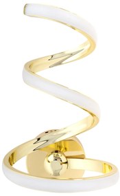 Toolight - LED nástěnná lampa SPRING UP APP830-W, zlatá, OSW-09182