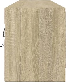 Nástěnná TV skříňka s LED dub sonoma 180 x 31 x 38 cm 3307949