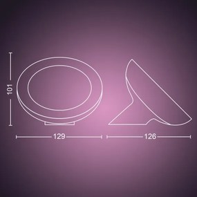 Philips - LED RGB Stmívatelná stolní lampa Hue BLOOM 1xLED/7,1W/230V