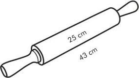 TESCOMA Váleček na těsto nerezový DELÍCIA 25 cm, ø 5 cm