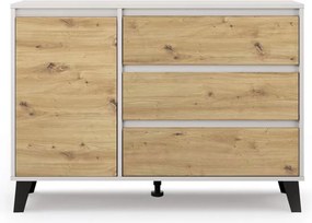 Komoda Borg 1d3s kašmír / dub artisan